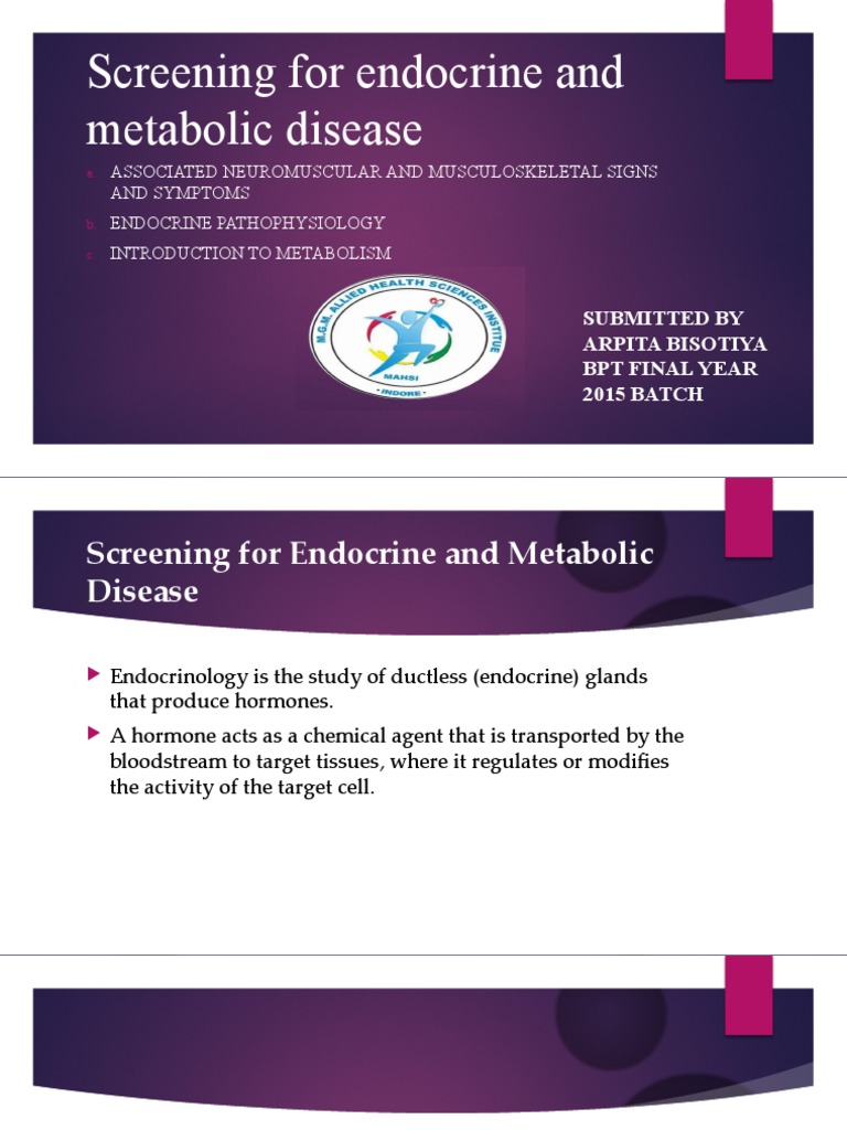 Endocrine and Metabolic Disorder | PDF | Adrenal Gland | Hyperthyroidism