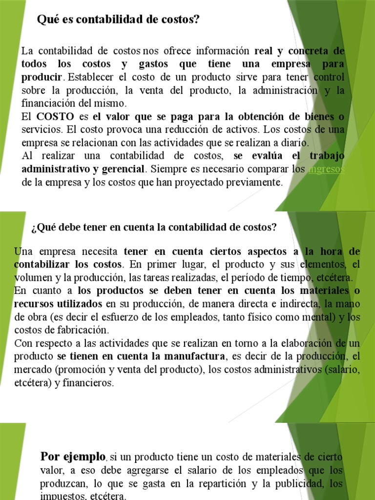 Costos Definicion | Descargar gratis PDF | Contabilidad de costos | Costo