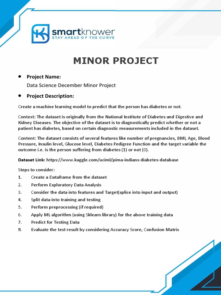 Minor Project: Project Name: Project Description | PDF
