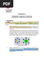 Lab Report Recrystallization | PDF | Solubility | Crystallization