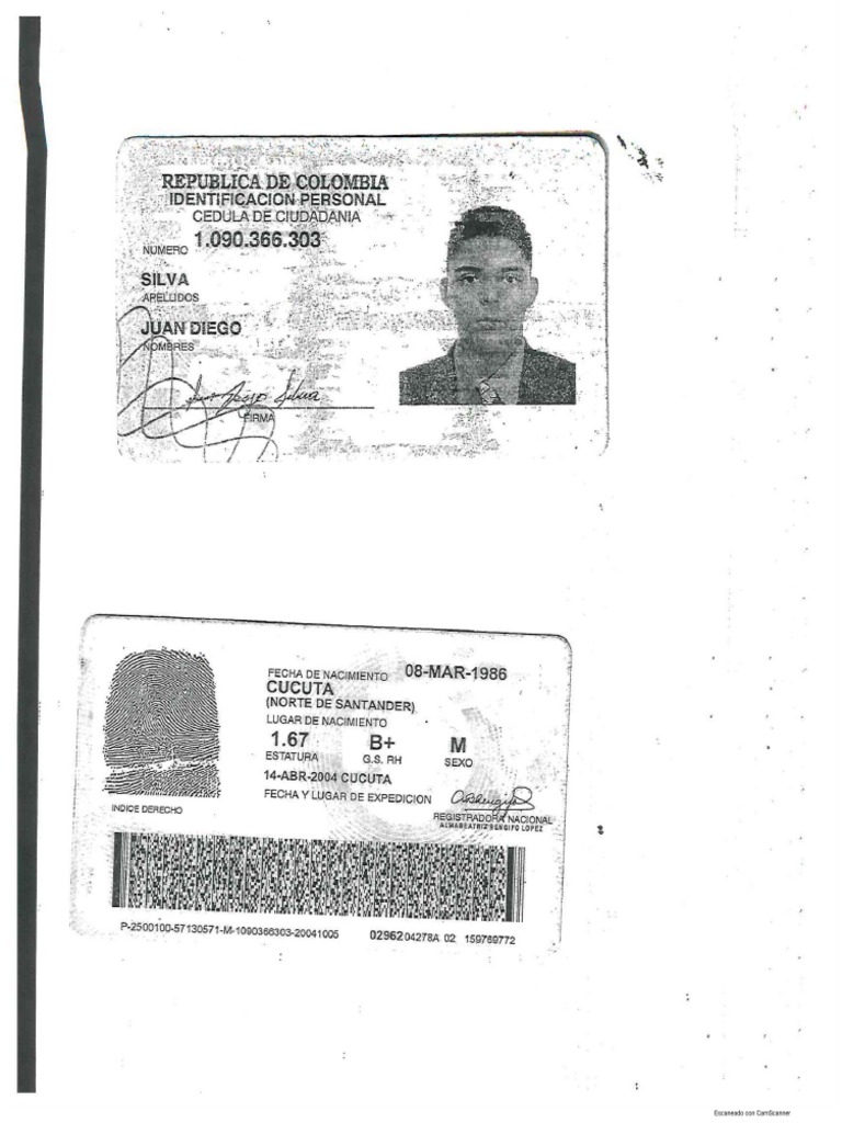 Cédula Juan Diego | PDF