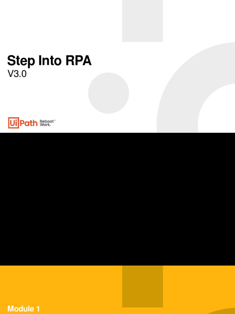 Step Into RPA | PDF | Automation | Systems Engineering