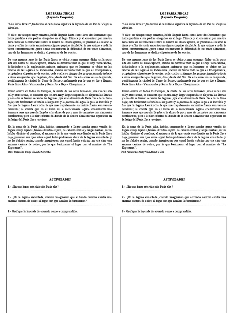Los Paria Jircas | PDF