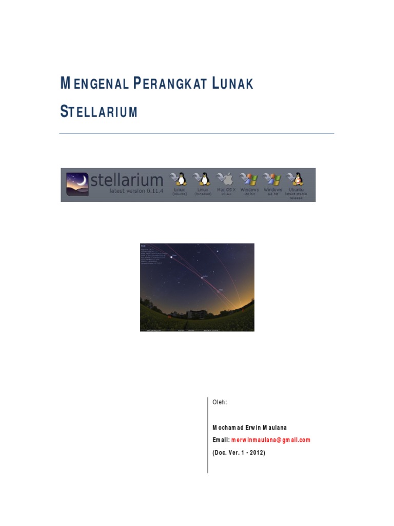 Panduan Lengkap Menggunakan Stellarium | PDF | Teknologi & Rekayasa