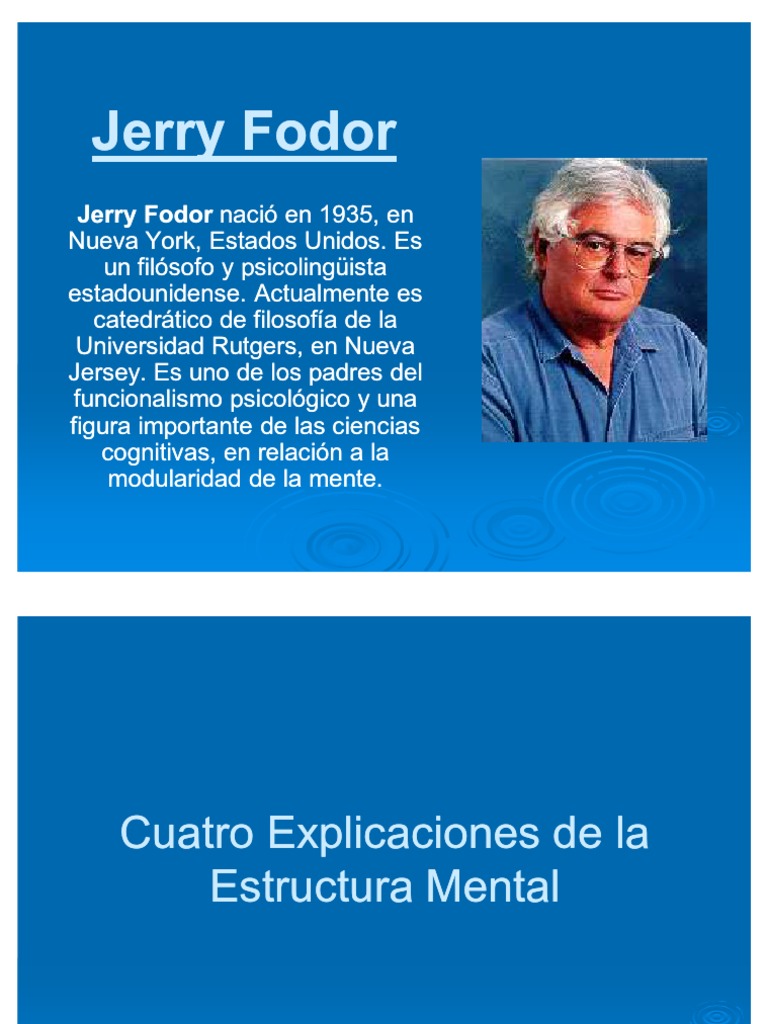Jerry Fodor | PDF | Memoria | Sicología