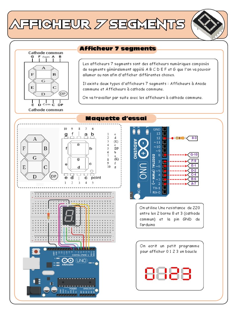Compteur Arduino 7 Segment - Image to u Compteur Arduino 7 Segment - Image to u