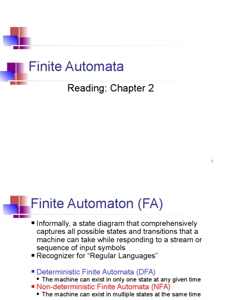 3 FiniteAutomata Anim 1 | PDF