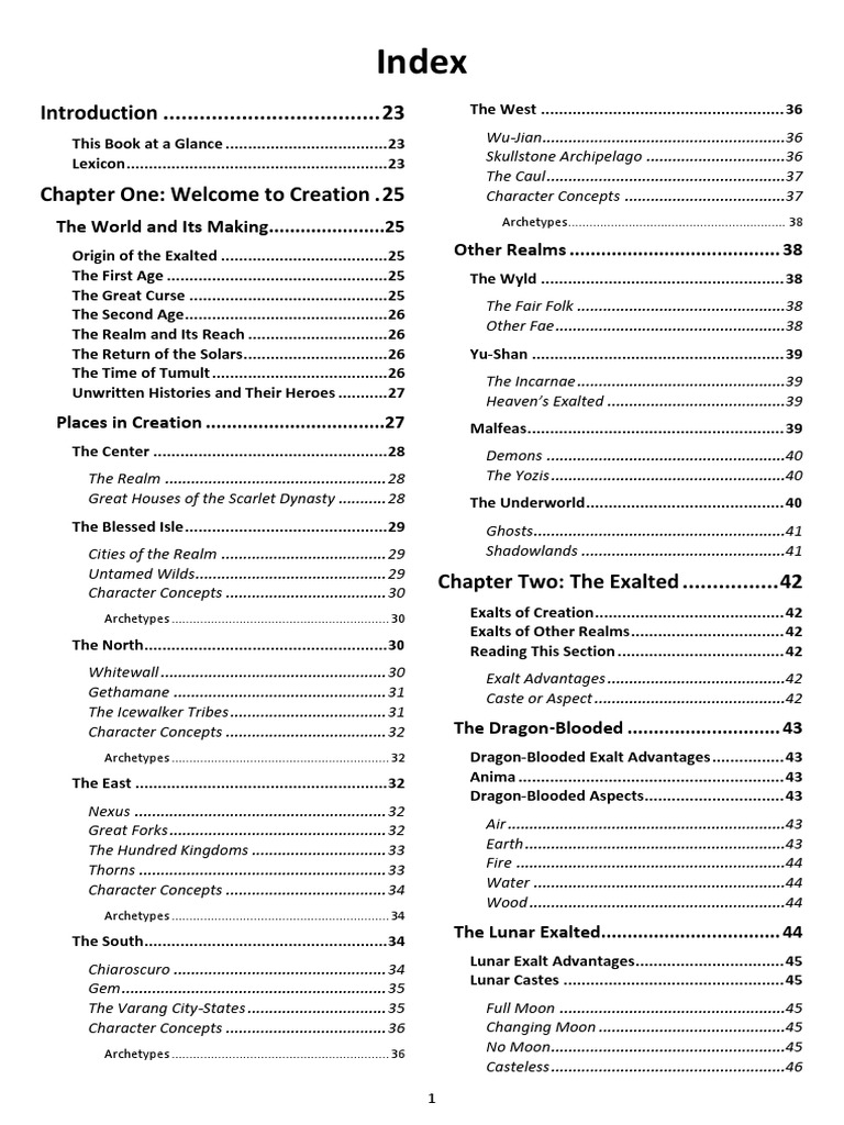 Exalted Essence Corebook | PDF