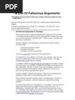 Master List of Logical Fallacies | PDF | Argument | Fallacy