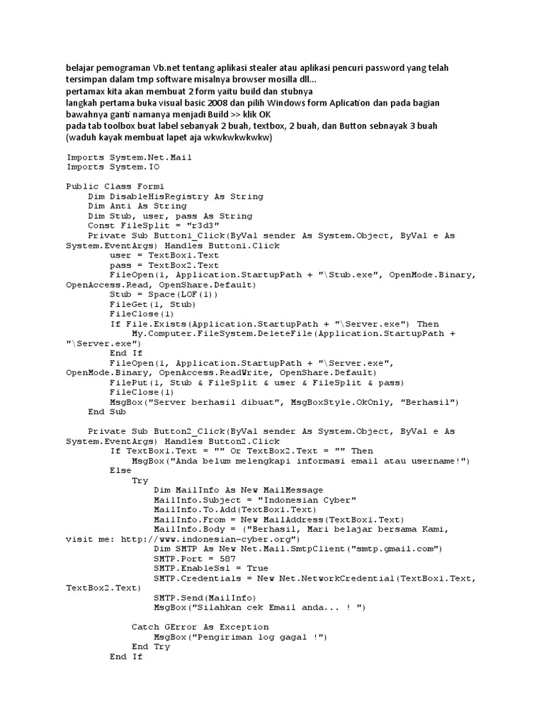 Hackvbnet | PDF | Text File | Computer File