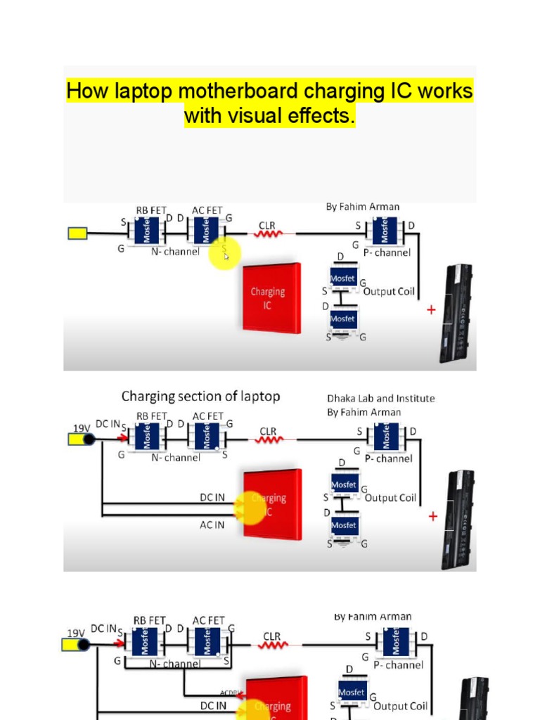 How Laptop Motherboard Charging IC Works With Visual Effects | PDF ...