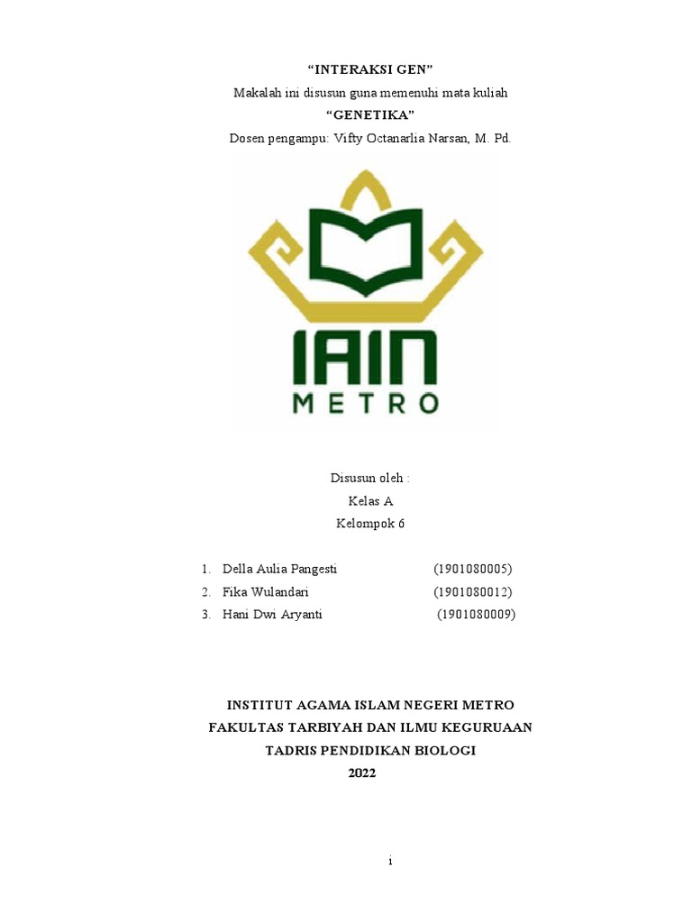 Interaksi Gen dalam Genetika | PDF | Kesehatan Holistik