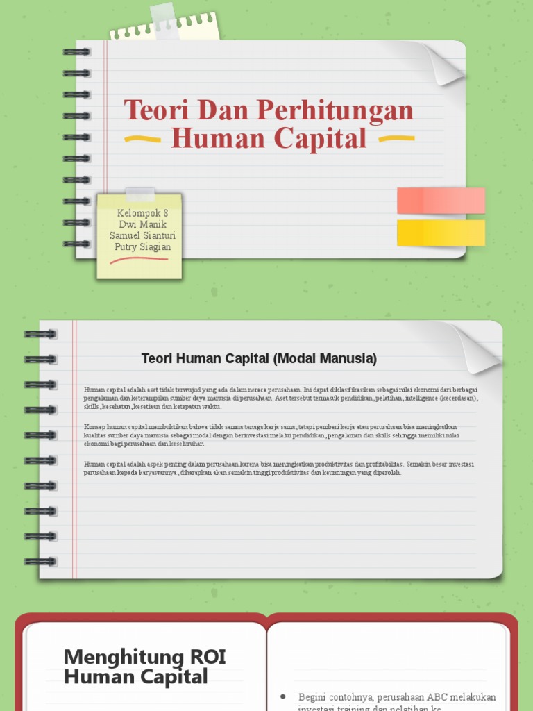 Kelompok 8 - Teori Dan Perhitungan Human Capital | PDF