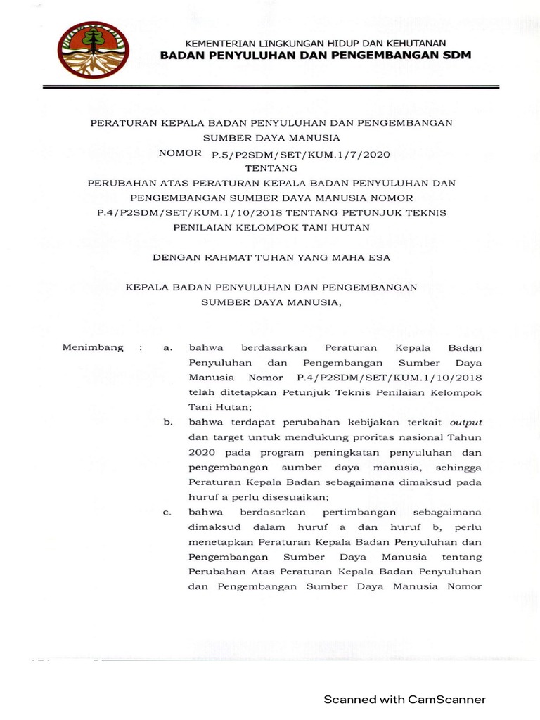 Perkabadan P.5 - Perubahan Penilaian KTH | PDF