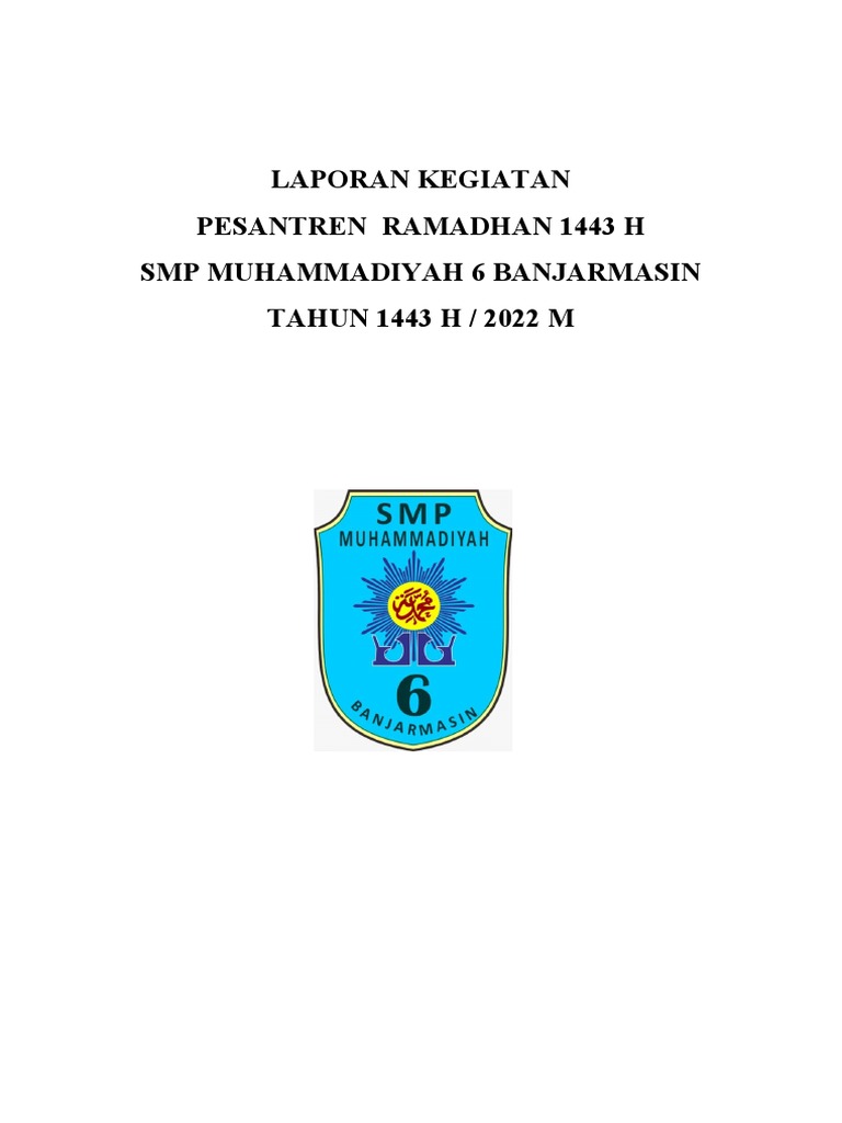 Contoh Laporan Kegiatan Pesantren Kilat Ramadhan 1434 H | PDF