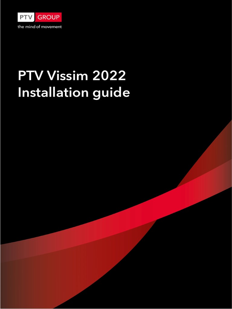 Installation Manual - Vissim - 2022 - EN | PDF | Installation (Computer Programs) | Component ...
