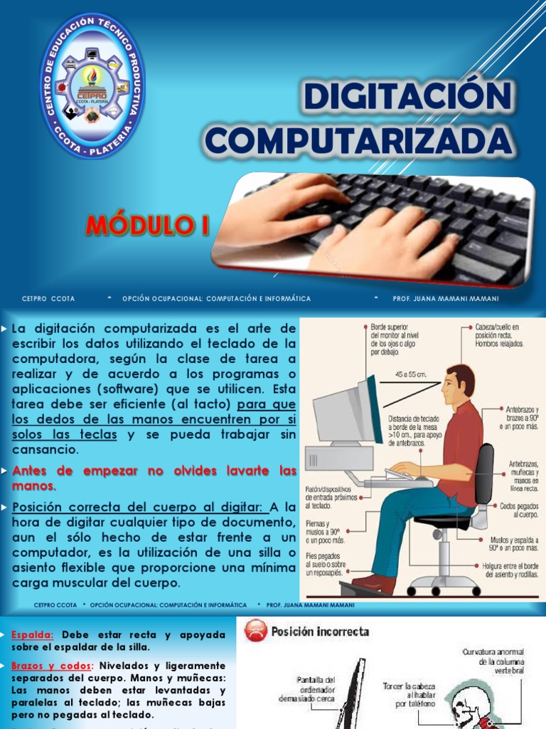 Guía de Digitación Computarizada | PDF