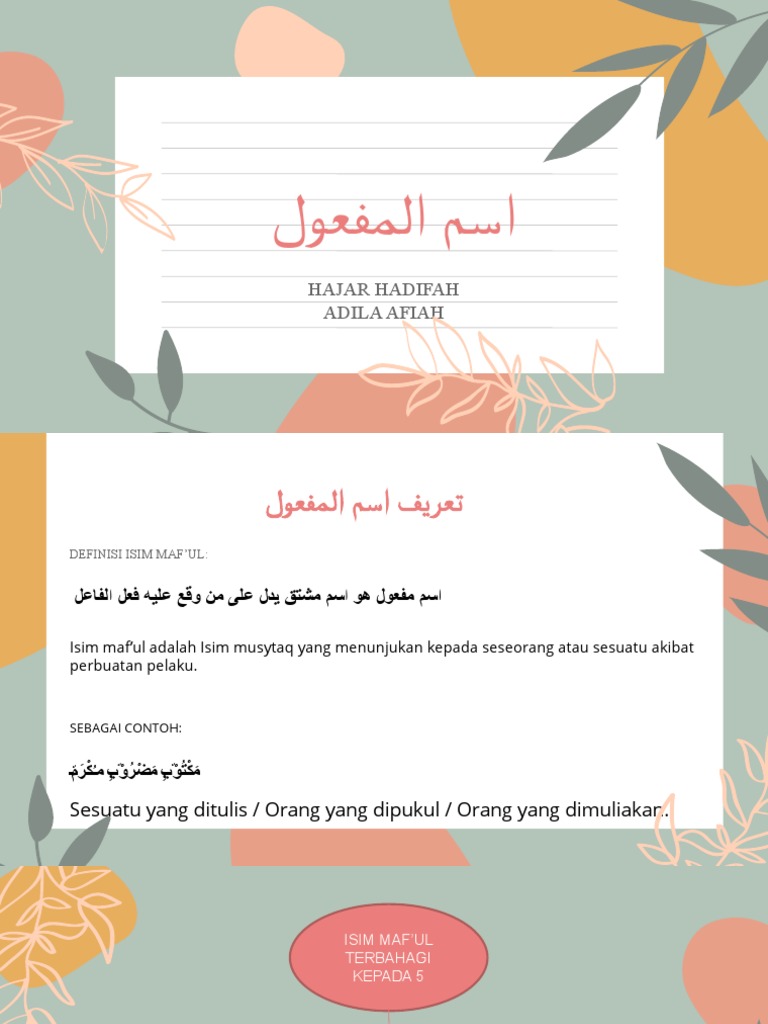 Bahasa Arab (Presentation) | PDF | Filsafat