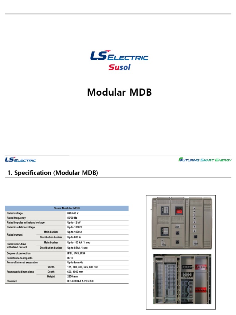 Susol Modular MDB - PR - ENG - V1 | Download Free PDF | Equipment | Electrical Components