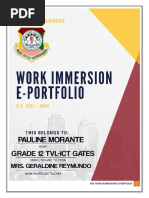 A Narrative Report On Work Immersion at CAYSMH | PDF | Self-Improvement