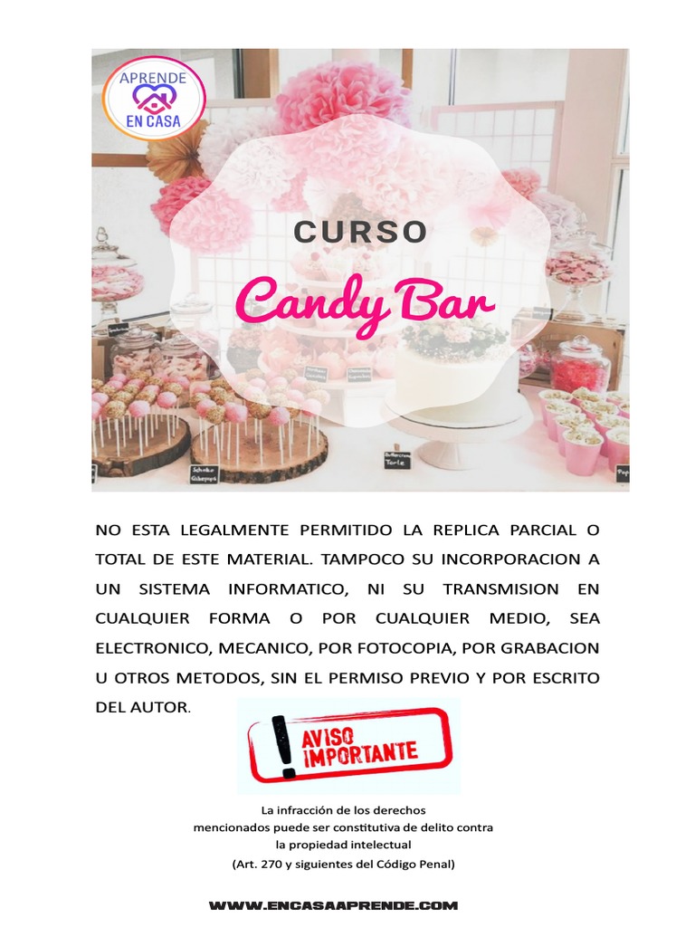 Curso Mesa de Dulces (Candy Bar) | PDF | Color | Presupuesto