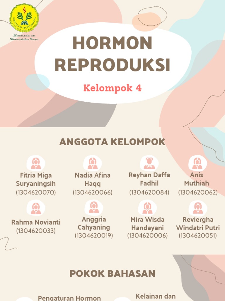 Kel. 4 Hormon Reproduksi | PDF | Sains & Matematika