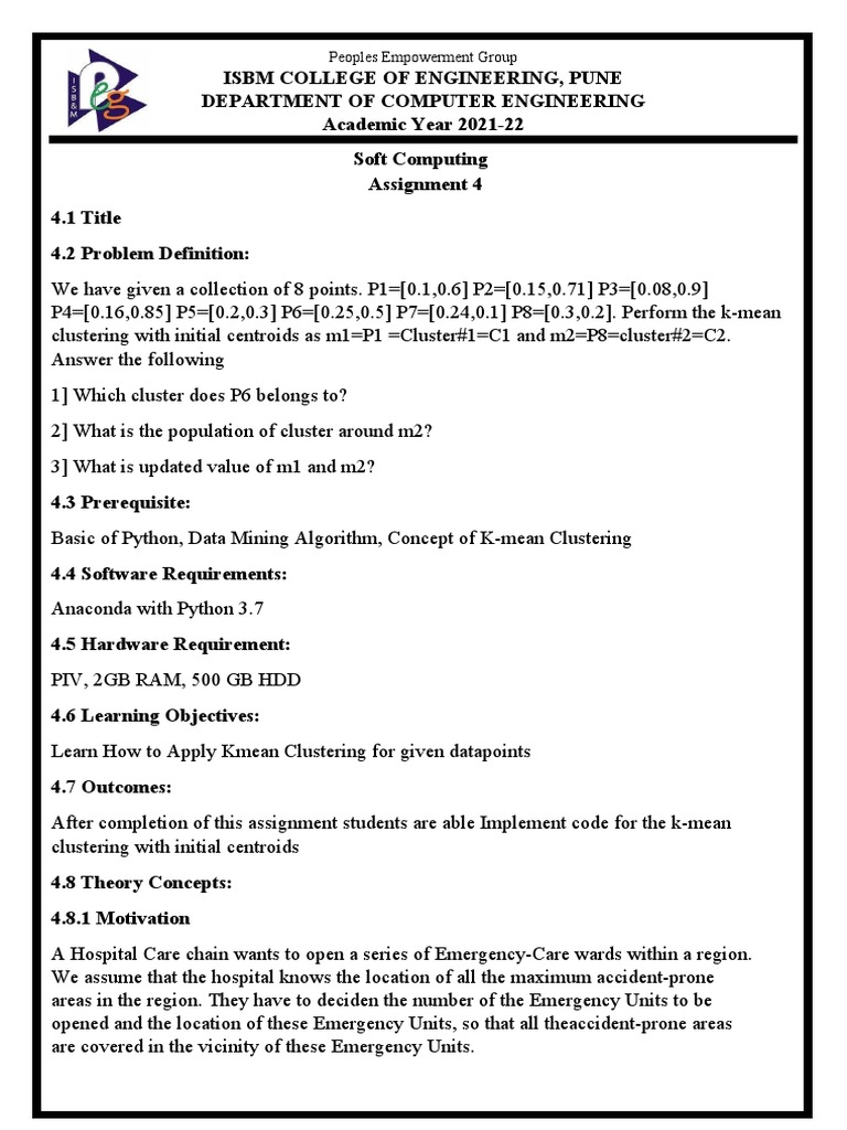 LP3 Soft Computing 4 Practical | PDF | Teaching Methods & Materials | Computers