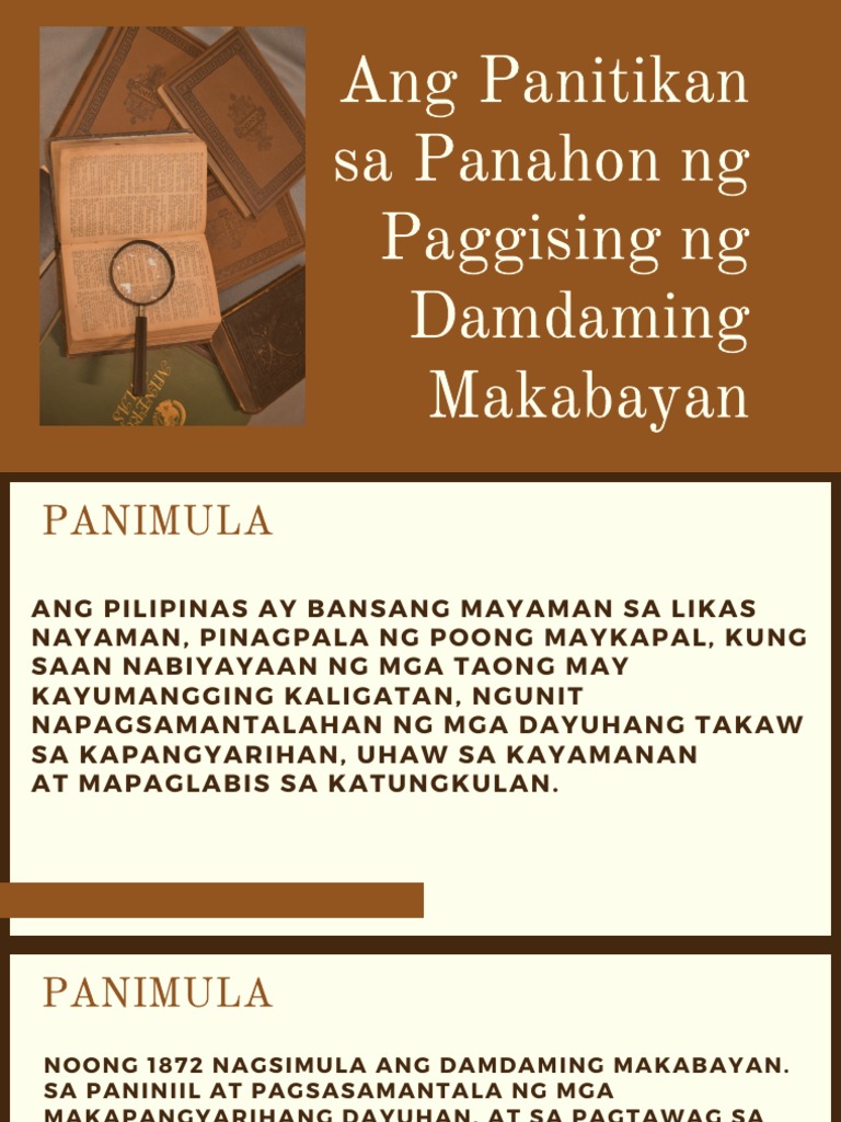 Module 4 Ang Panitikan Sa Panahon NG Paggising NG Damdaming Makabayan 1 ...