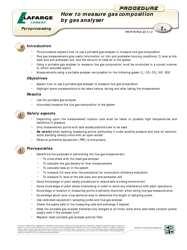 How To Measure Gas Composition by Gas Analyser | PDF | Gases | Carbon ...