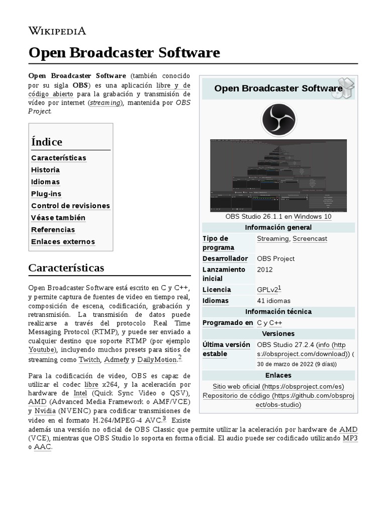 Open Broadcaster Software | PDF | Informática | Software