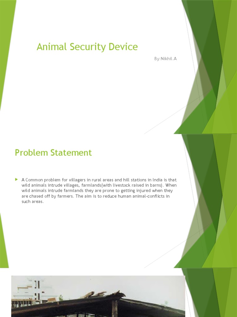 Animal Security Device for Rural Areas | PDF