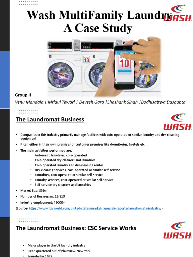 Wash Multifamily Laundry A Case Study: Group Ii | PDF | Laundry | Cloud Computing