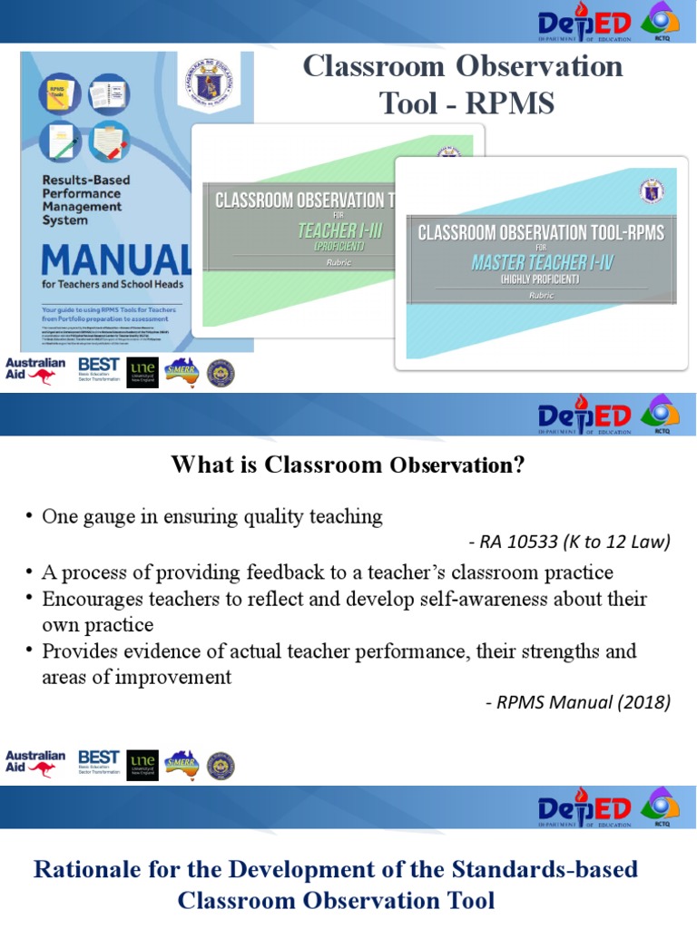 Day2 Module3 COT-RPMS - Final SDS, Aug2018 | PDF | Curriculum | Learning