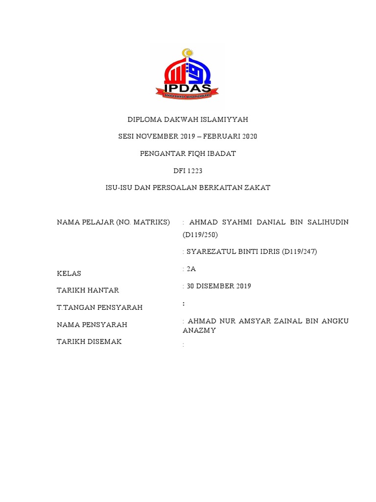 8 Isu-Isu Dan Persoalan Berkaitan Zakat | PDF