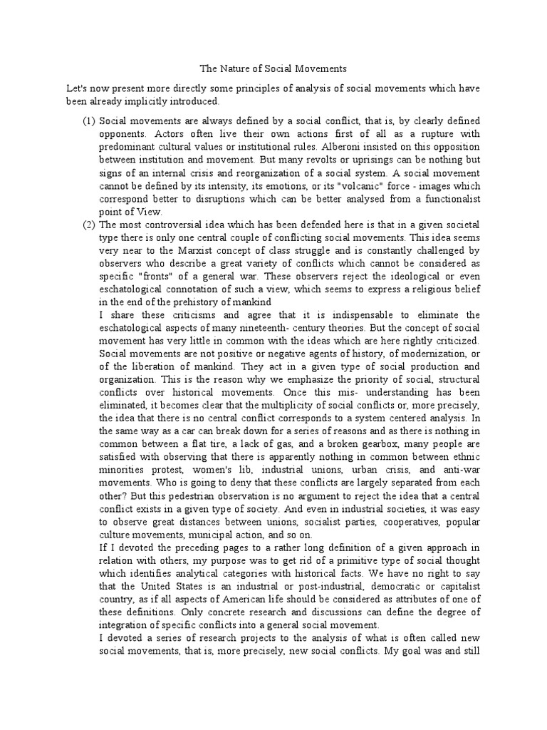 Understanding Social Movements | PDF | Social Movements | Sociology