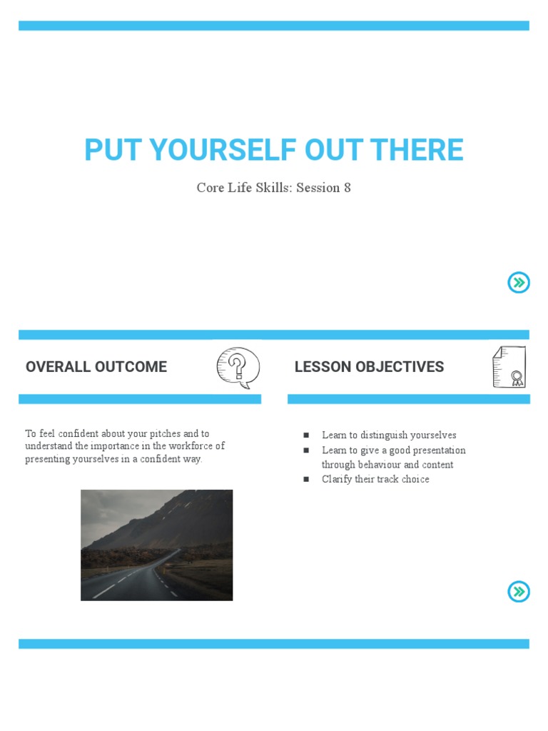 Put Yourself Out There: Core Life Skills: Session 8 | Download Free PDF | Applied Psychology ...