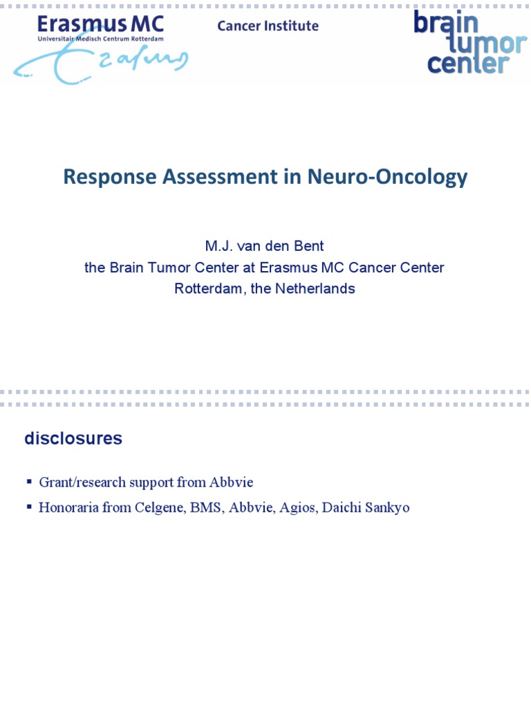 Response Assessment in Neuro-Oncology | PDF | Brain Tumor | Glioma