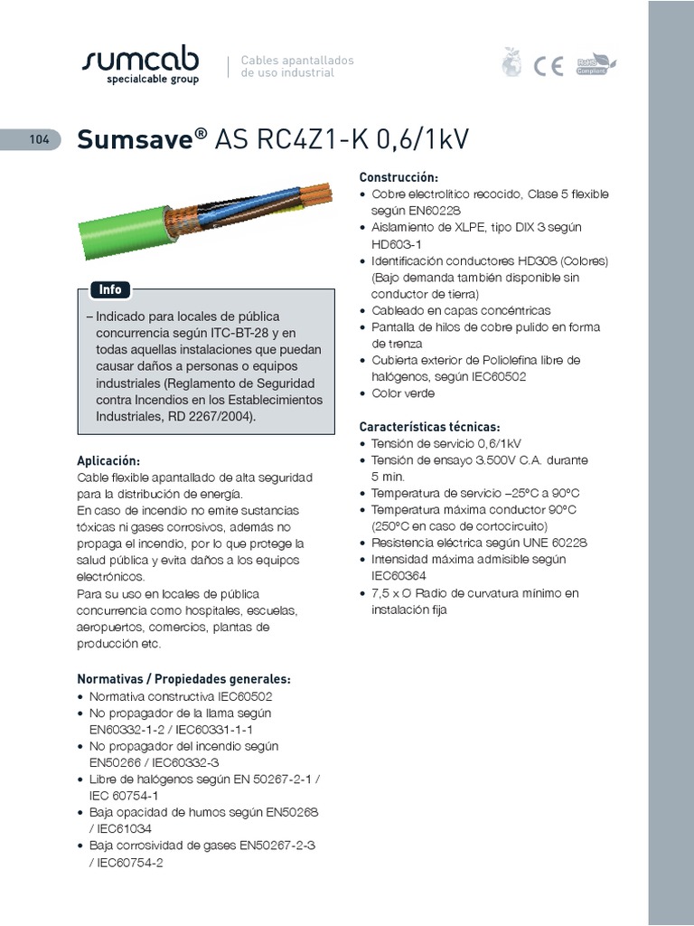Sumsave® AS RC4Z1 K | PDF | Cobre | Naturaleza