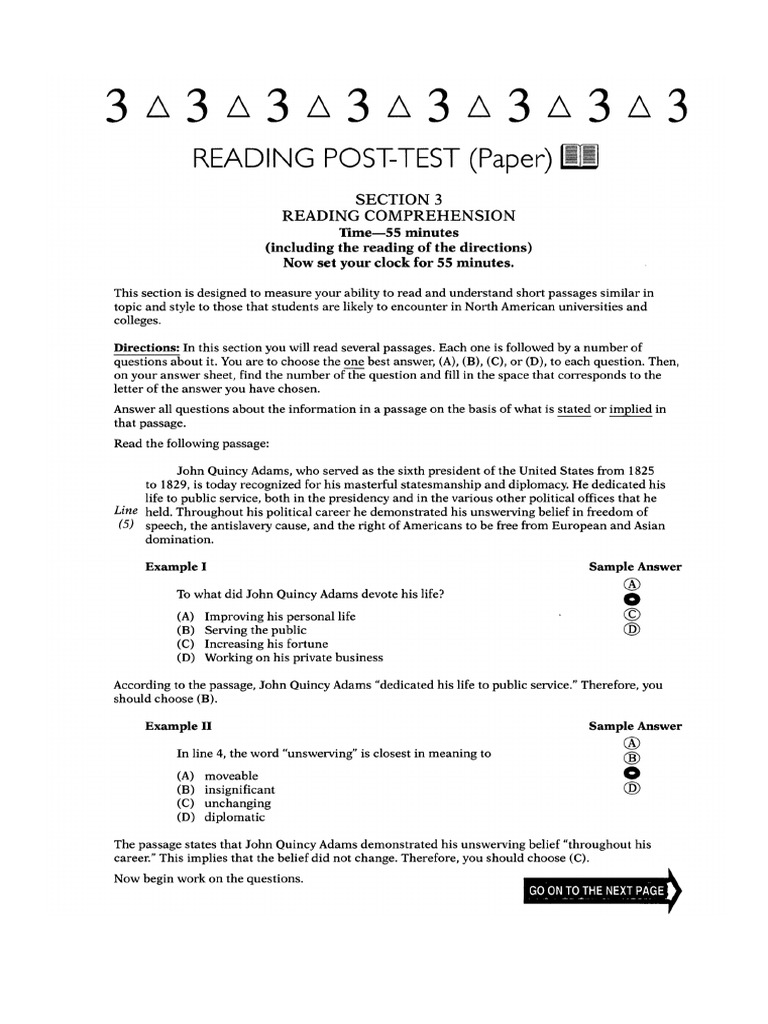 Reading Test Toefl Prediction + Jawaban | PDF