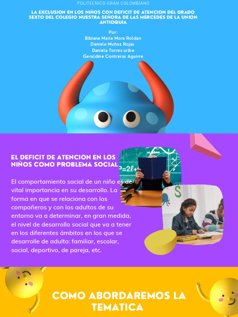 Exclusión Infantil por Déficit de Atención | PDF | Exclusión social ...