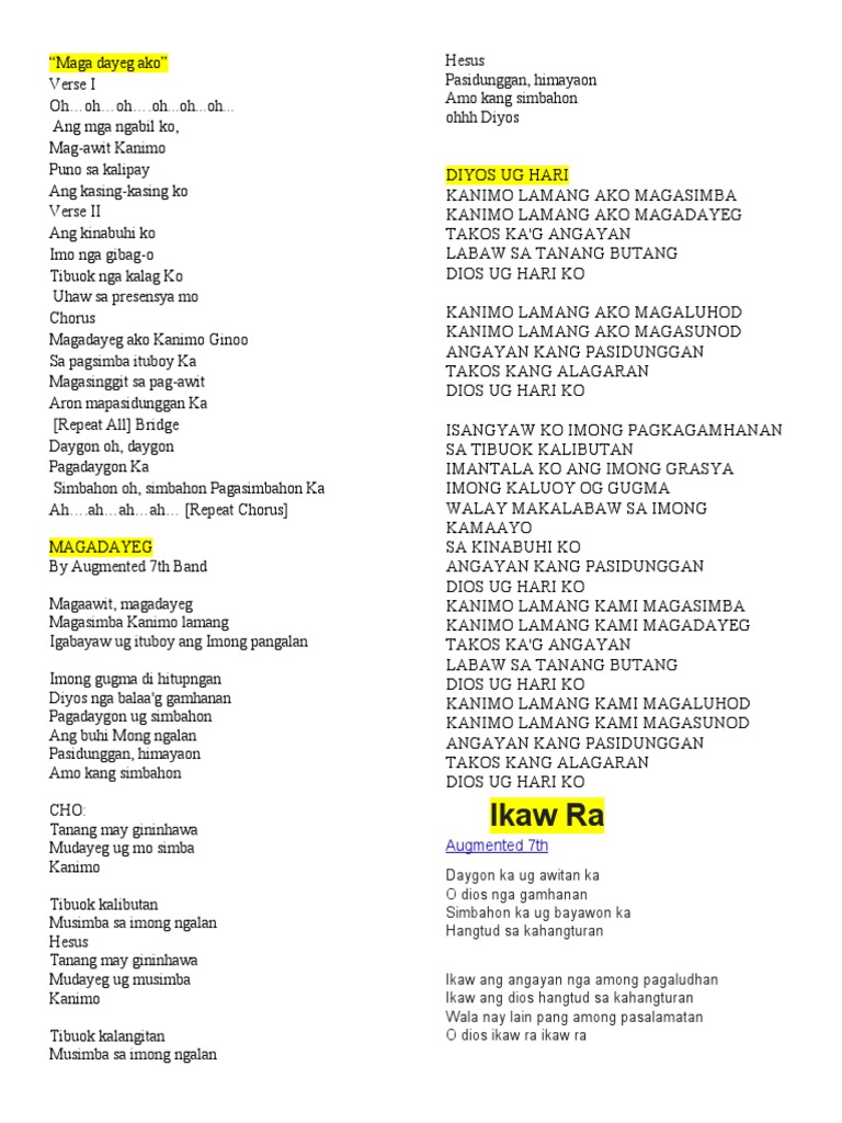 Song Lyrics | PDF