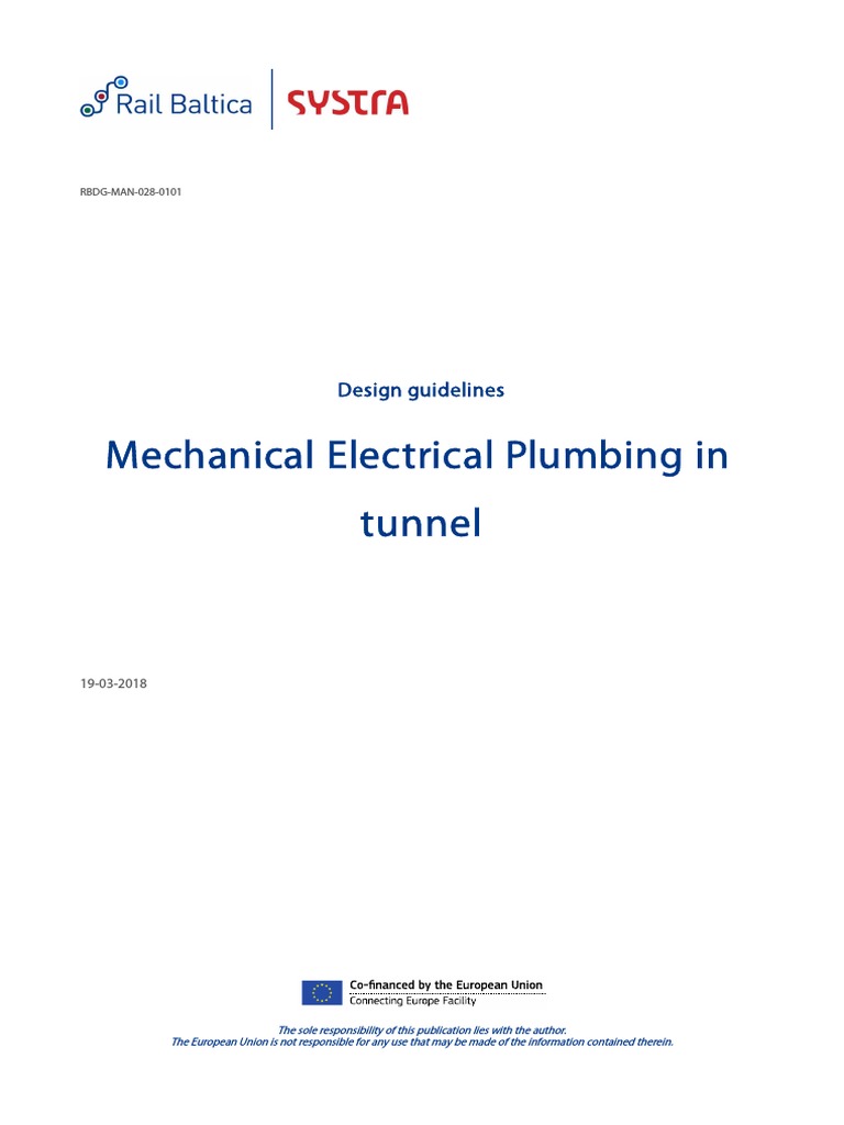 Mechanical Electrical Plumbing in Tunnel: Design Guidelines | PDF ...