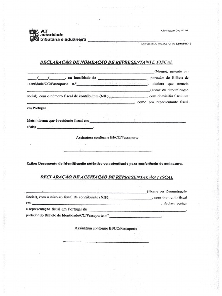 Nomeação .. Açeitação de Representante | PDF
