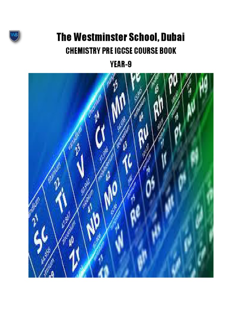 Chemistry Year 9 Course Book | PDF | Chemistry | Chemical Compounds