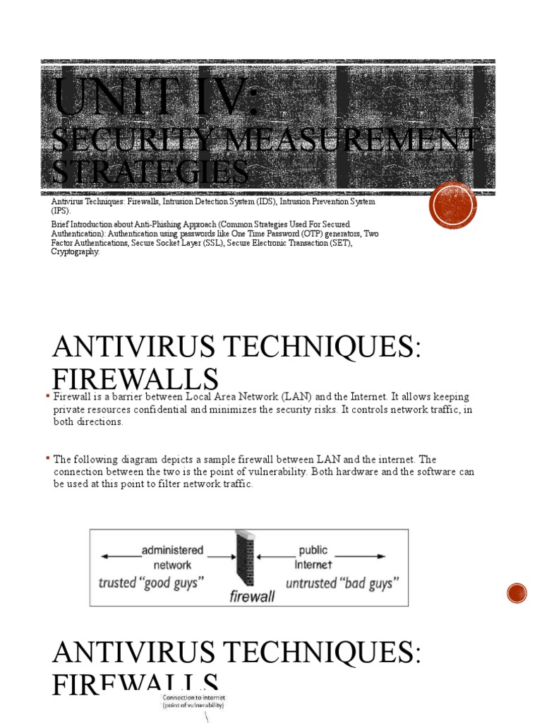 Unit Iv:: Security Measurement Strategies | PDF | Transport Layer Security | Key (Cryptography)