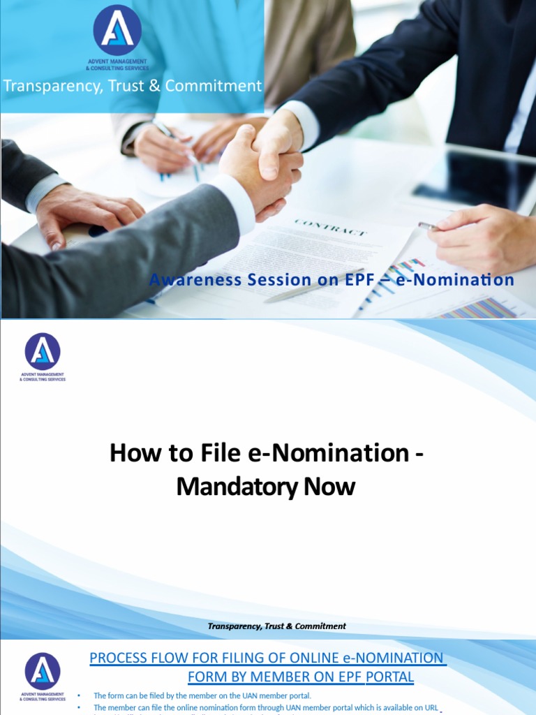 Transparency, Trust & Commitment: Awareness Session On EPF - E ...