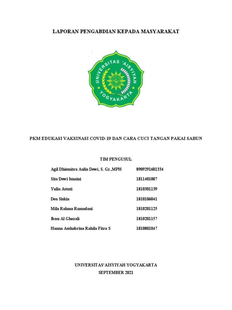 Laporan Pengabdian Kepada Masyarakat | PDF | Ilmu Sosial | Kesehatan Holistik