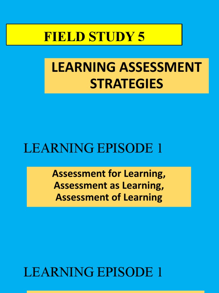 Field Study 5 | PDF | Educational Assessment | Rubric (Academic)
