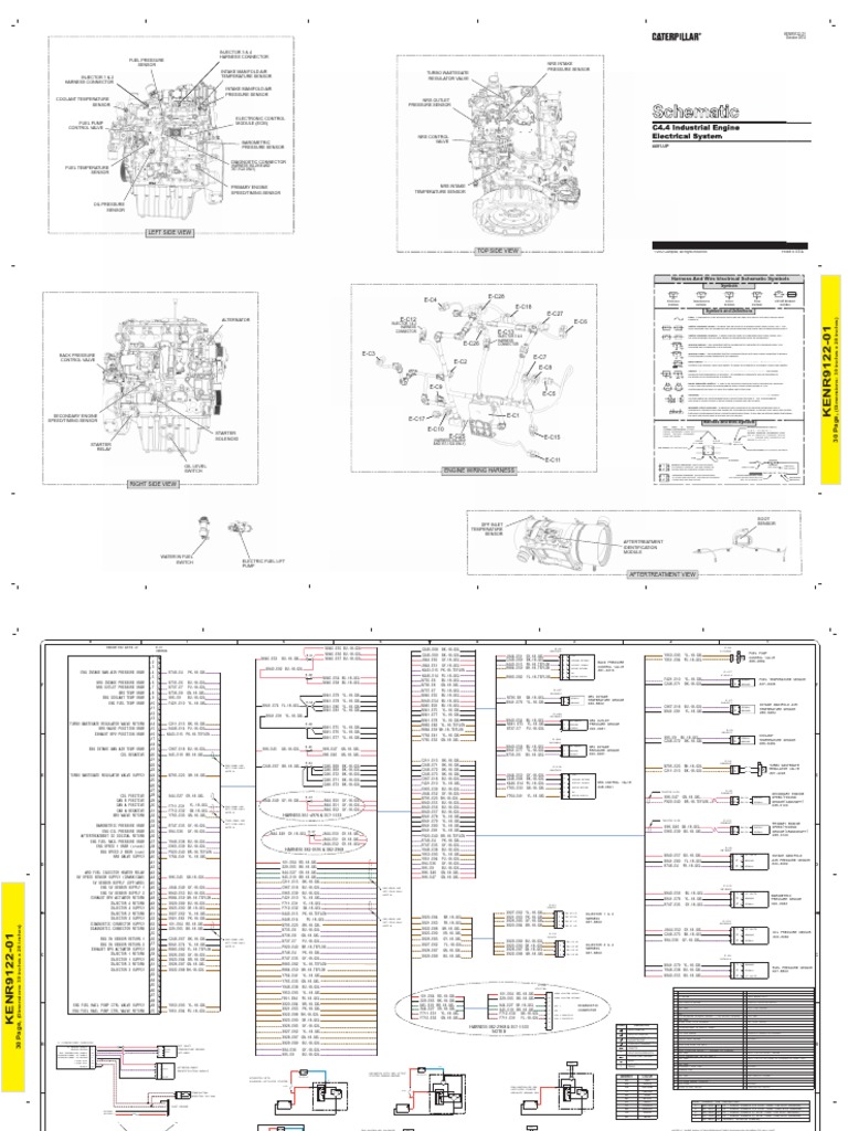 Diagrama Electrico de Motor C4.4 Cat Industrial | PDF | Switch ...