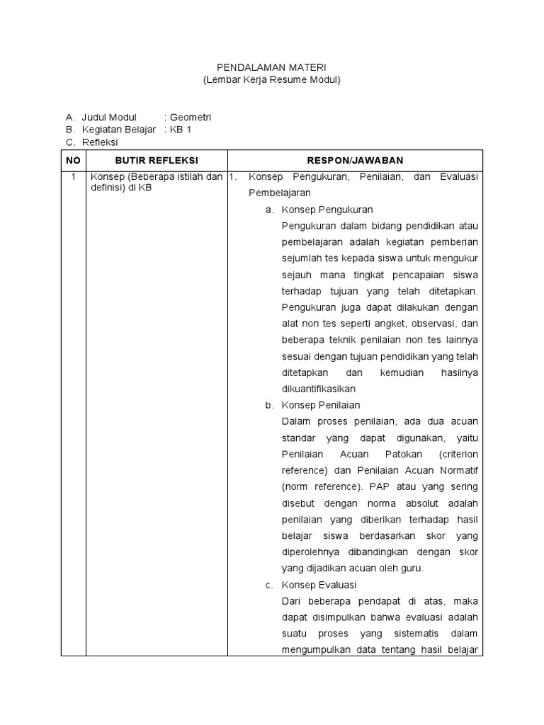 Resume KB 1 Ep | PDF